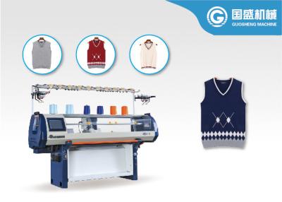 China Synthetic LCD 12G Computerized Flat Knitting Machine 44 Inch Single System for sale
