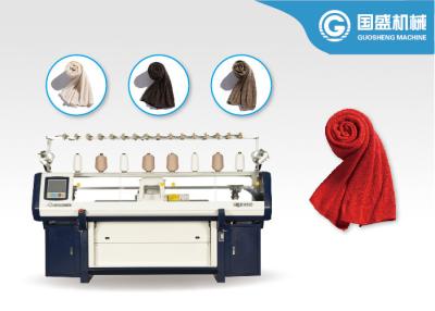China Industrial LCD Display Flat Jacquard Scarf Knitting Machine 3G 60 Inch for sale