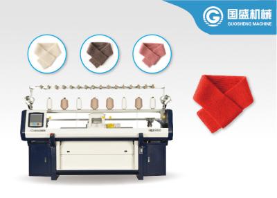 China Single Phase Flat 12G Scarf Knitting Machine 52 Inch Knitting Width for sale