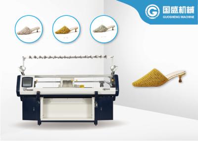 China Probe Alarming Rib Fabric 14G Flat Bed Knitting Machine 52 Inch Double System for sale
