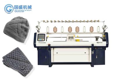 China Double System Computerized Flat Knitting Machine 52 Inch for Winter Hat with Comb 7G to 15G for sale
