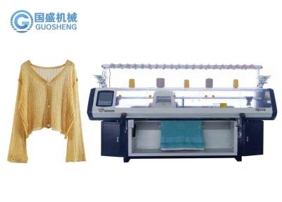 China Three System Computerized Flat Knitting Machine 72 Inch 8G 9G 10G Cardigan for sale