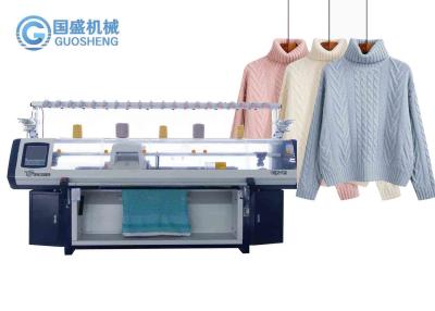 China 72 Inch Computerized Flat Bed Knitting Machine 12G 14G Three System Single Carriage 220V for sale