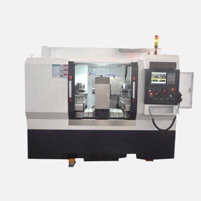 China Two Spindle Flat Bed Coaxial Precision Machine For 200mm Maximum Clamping Range for sale