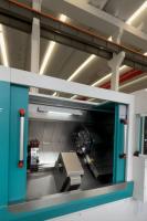 China Dual Head Inclined Bed CNC Horizontal Lathe Machine With 12 Station Servo Turrets for sale