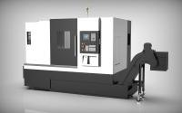 China Precision Slant Bed CNC Lathe Machine With 3500RPM Spindle 45mm Roller Guide for sale