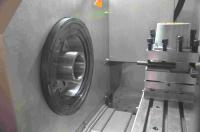 China Dual Spindle Flat Bed CNC Lathe Machine High Speed Machining With 4 Station Tooling for sale