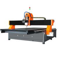 China Industrial CNC Bridge Cutting Machine with 0-5000rpm Cutting Blade Speed 0-85 Table Turning Angle and 3200×2000X50 Maximum Cutting Size for sale