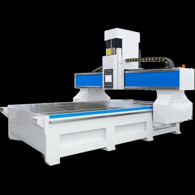 China 26 Kw Total Power CNC Bridge Cutting Equipment with Maximum Processing Size 750 by 3000 by 500 Millimeters and Table Turning Angle 0 to 85 Degrees for sale