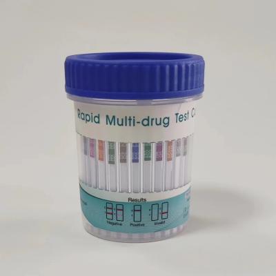 China Rapid Multi-Drug Test Urine Cup Cassette Kit AMP/ BAR/ BUP/ BZO/ COC/ COT/ ETG/ FYL/ K2/ KET/ MAM/ MDMA for sale