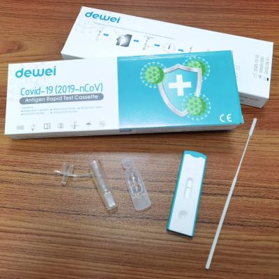 China 15mins Reading One Step Covid POCT Covid-19 2019-NCoV Antigen Rapid Test Kit Self Test Professional Use for sale