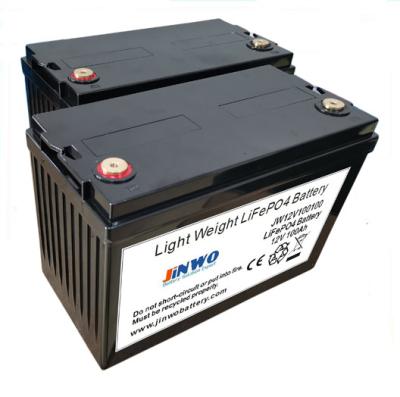 China JINWO UPS LiFePO4 Battery 12v 100ah Lithium Ion Deep Cycle Battery for sale