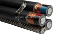 China 10KV ABC AERIAL BUNDLE Overhead Cable 150 mm2 Made in with Aluminum Conductor for sale