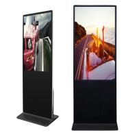 China 85 Inch Advertising Display Digital Signage Player Hotel Vertical Smart Tempered Glass for sale