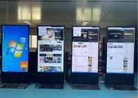 China 85 Inch Floor Standing Digital Signage Ir Sensor Lcd Android Touch Screen Kiosk Interactive for sale