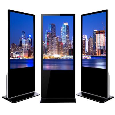 China 65 Inch Floor Standing Digital Signage Hotel Lobby Android Lcd Display Panel for sale