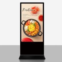 China 65 Inch Digital Signage Menu Boards Square Self Service Kiosk For Restaurants Ordering for sale