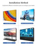 China Ultra Thin 0.88mm Bezel lcd advertising display 55 inch 3d Video Wall 1920X1080 500Nits for sale