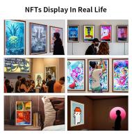 China big screen digital screen photo frame 27 inch digital Smart For Photography Dark Wood for sale