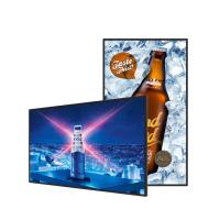 China Super Narrow Bezel Frameless LCD Display 65 75 85 100 110 Inch for sale