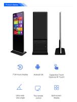 China 1080p Free Standing Digital Signage Display Android 43 Inch Touch Screen Pc Kiosk LCD for sale