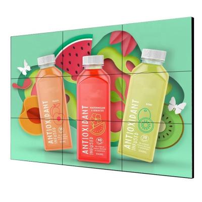 China Portable Lcd Video Wall 2x2 3x3 Indoor Ultra Narrow Bezel Tv 3.5mm 3x4 Monitor 65