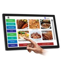 China 21.5 Inch Wall Mounted Lcd Panel Touch Screen Indoor Elevator Shopping Mall Menu Android for sale