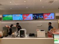 China 40 Inch Wall Mounted Digital Signage Restaurant Menu Display Boards Lcd Split Screen Tv for sale