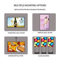 China 65-100 Inch Frameless LCD Display Indoor Android Wall mount Touch Screen Kiosk for sale