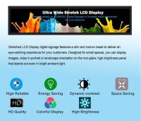 China 19 21 25.5 28 Inch 24 Inch Stretched Bar Lcd Panel Monitor Dual Bar for sale