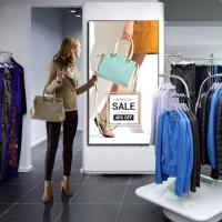 China 65 Inch Shop Lcd Screen Display Window Facing Ultra Narrow Bezel Display for sale