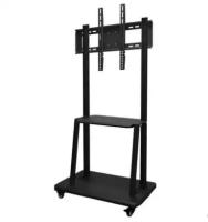 China 32 40 43 50 55 58 65 75 85 86 98 100 110 Inch Interactive Flat Panel Smart White Board TV Mobile Stand With Wheels for sale