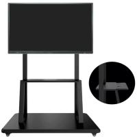 China 32 40 43 50 55 58 65 75 85 86 98 100 110 Inch Interactive Flat Panel Smart White Board TV Mobile Stand With Wheels for sale