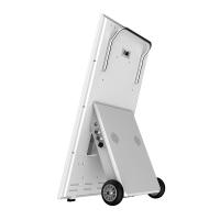 China Battery Powered Supply LCD Poster 43 Inch Portable Digital Billboard Advertising Display Screen with Movable Wheels for sale