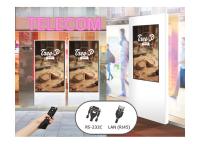 China 43 Inch Ultrathin Lcd Screen Double Side Roof Ceiling Advertising Display For Shop Window for sale