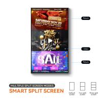 China Commercial Led Advertising Player , 43 Inch Wall Mount Digital Signage Displays for sale