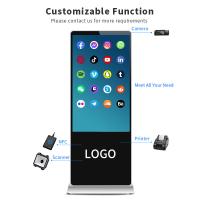 China Indoor Floor Stand Wifi Digital Signage Kiosk , 65 Inch Lcd Advertising Player for sale
