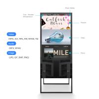 China Movable Digital Indoor Poster Versatile , 32 43 49 55 65 Inch LCD Advertising Players for sale