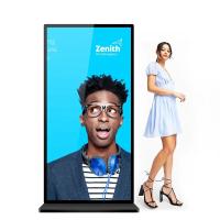 China Full Screen 75inch Digital Signage Display , Floor Standing LCD Advertising Kiosk for sale