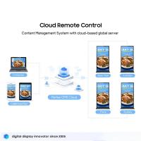 China 75 Inch Full Screen Indoor 4K Ads Display Floor Standing Advertising Player Info Poster WIFI Android LCD Digital Signage for sale