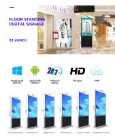 China 32 Inch Totem Digital Lcd Display Signage Information Monitors Touch Screen Indoor Interactive Kiosk for sale