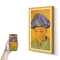 China 32 Inch Private Art Gallery Exhibition Work Smart TV Digital Museum Anti-Glare Matte Lcd Digital Photo Frame for sale