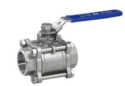 China 3 Piece Floating Type Ball Valve , Flanged Ball Valve Soft - Seated Feature for sale