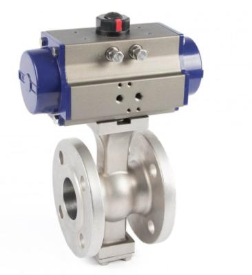 China 2 Inch V Type Ball Valve Full Port Pneumatic Actuators Electric Actuators for sale