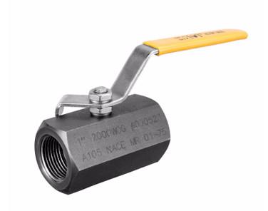 China Socketweld Floating Type Ball Valve , Threaded Ball Valve One Piece Body for sale