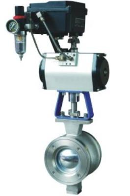 China Trunnion Type Ball Valve V Type Good V Notch Light Weight Low Flow Control for sale