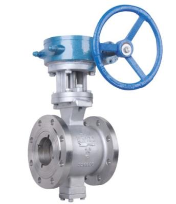 China Small V Type Trunnion Ball Valve , Wafer Type Ball Valve Corrosion Resistance for sale