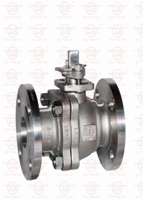 China 2 Piece Reduced Bore Ball Valve Anti - Blow Out Stem In Water Oil Gas for sale