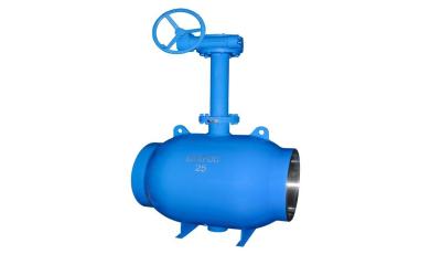 China Fixed Worm Wheel Buried Trunnion Ball Valve Fully Welded Ball Valve for sale