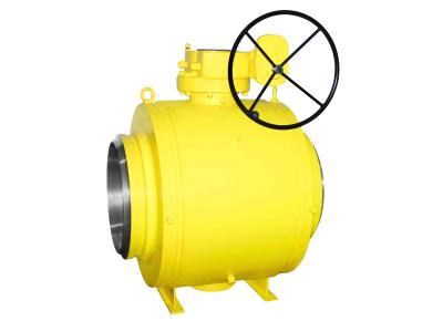 China Tube Shape Body Fully Welded Trunnion Ball Valve PN16 / PN20 Size CL150 Pressure for sale